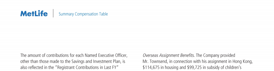 MetLife, Inc. 2016 Proxy Statement