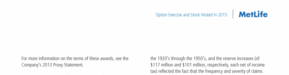 MetLife, Inc. 2016 Proxy Statement