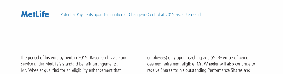 MetLife, Inc. 2016 Proxy Statement