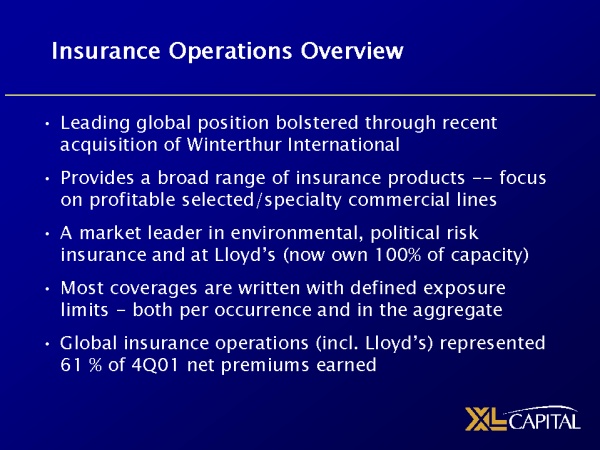 Insurance Operations Overview