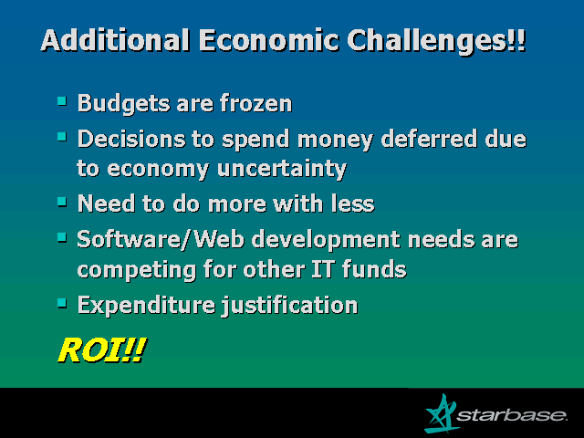 Additional Economic Challenges!!