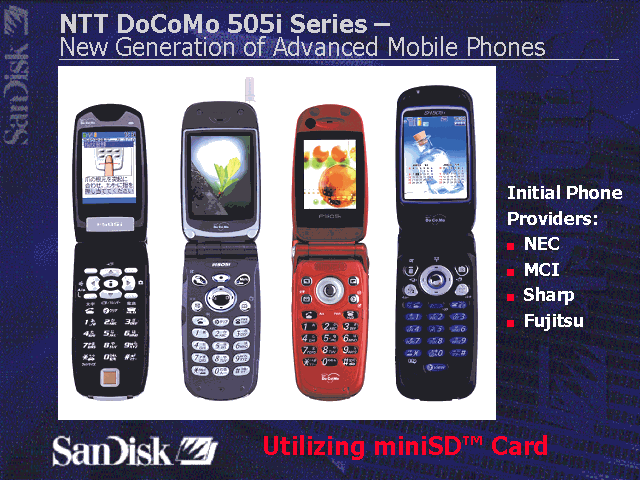 NTT DoCoMo 505i Series