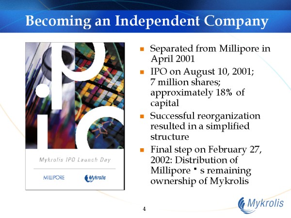 Becoming an Independent Company