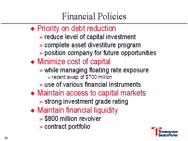 Financial Policies