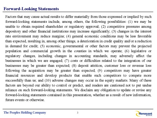 Forward-Looking Statements