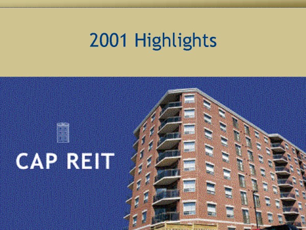 2001 Highlights