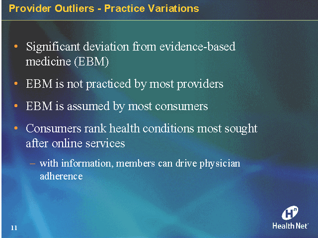 Provider Outliers - Practice Variations