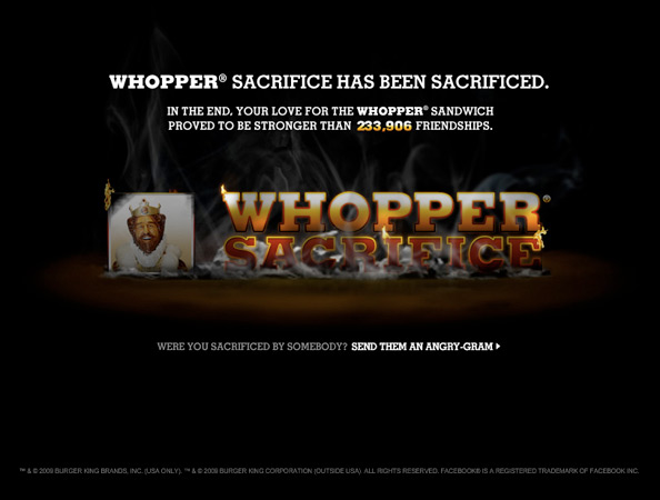 WHOPPER® Sacrifice